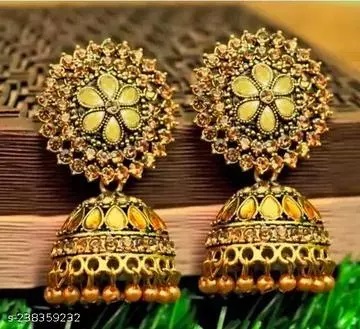 Buy Golden Color Jhumka Online @ ₹299 from ShopClues