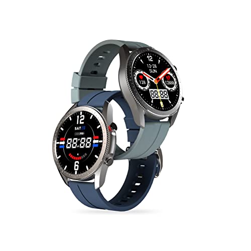 Buy Foxin FoxFit Bold Bluetooth Calling Smart Watch with Fog Grey Extra ...