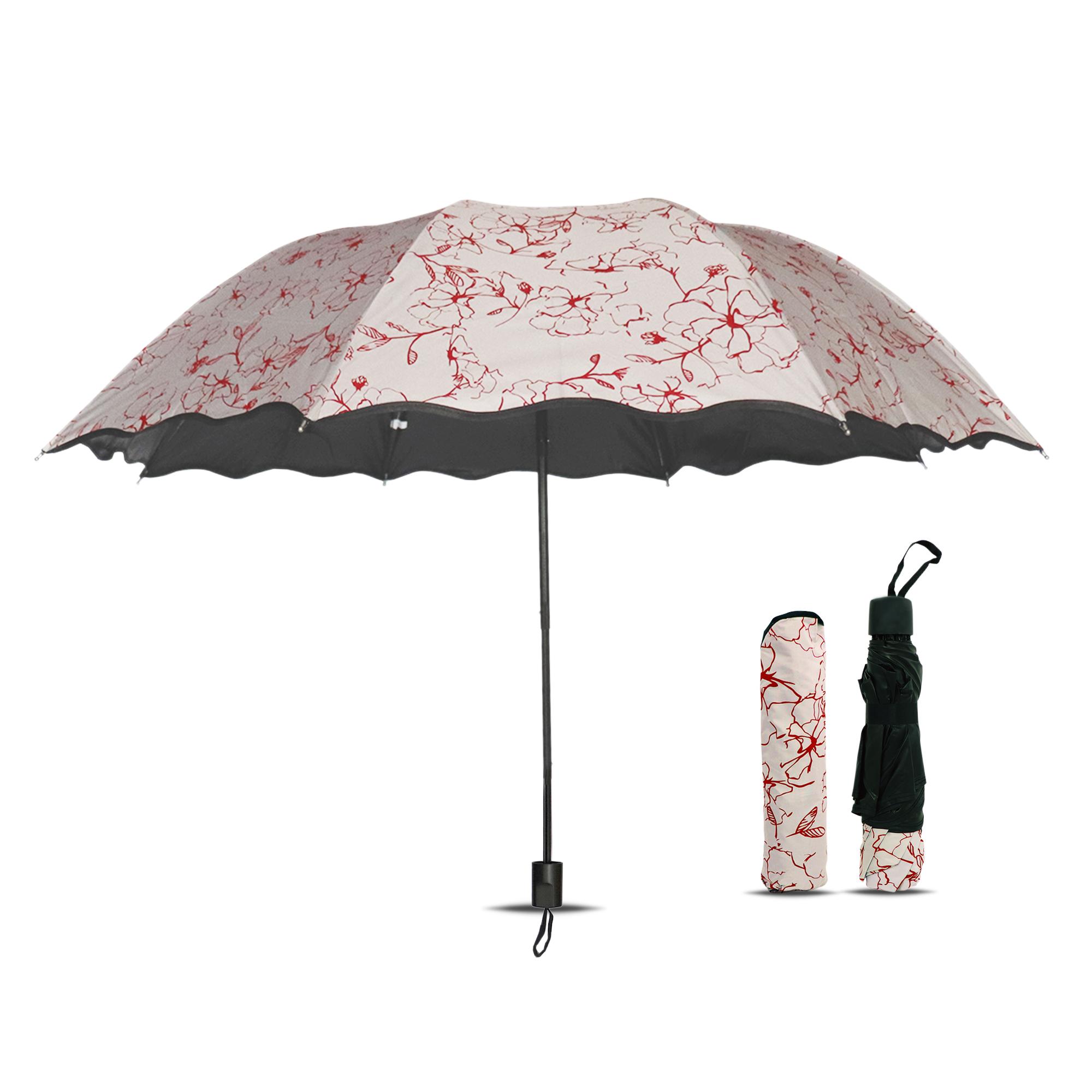 Buy High Quality Straight Handle Solid Design Rain Sun Protective ...