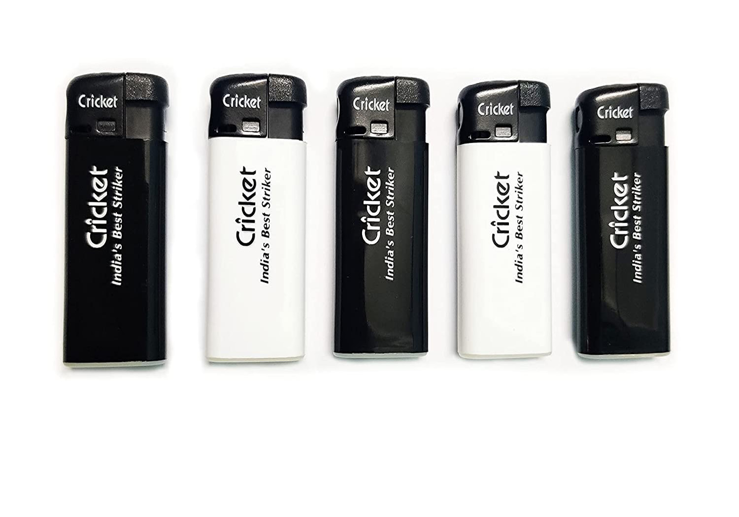 Buy Cricket Lighter Electronic Original (Black White) Disposable Pack ...