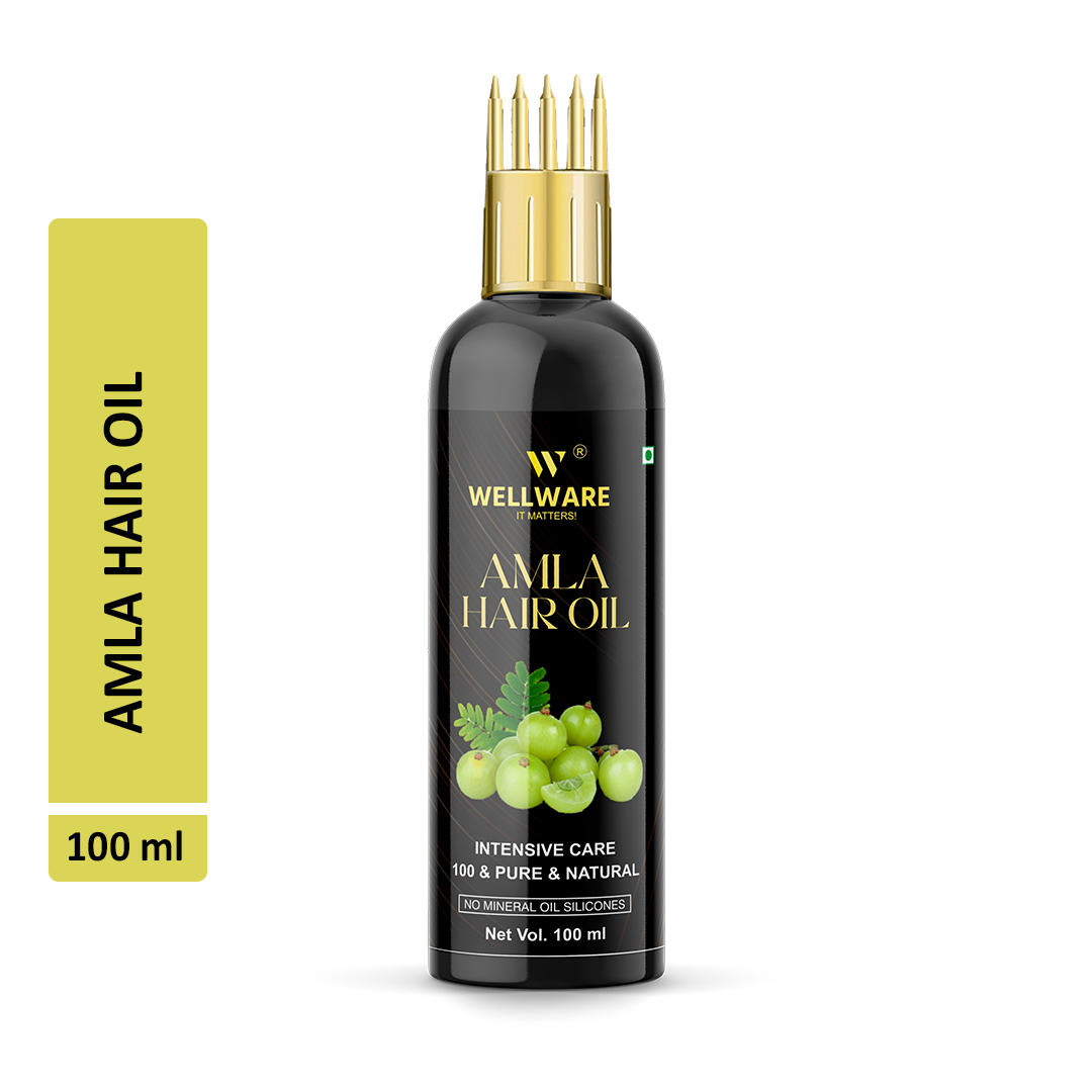 Buy WELLWARE Amla Hair Oil - Pure Cold Pressed Indian Gooseberry Oil ...