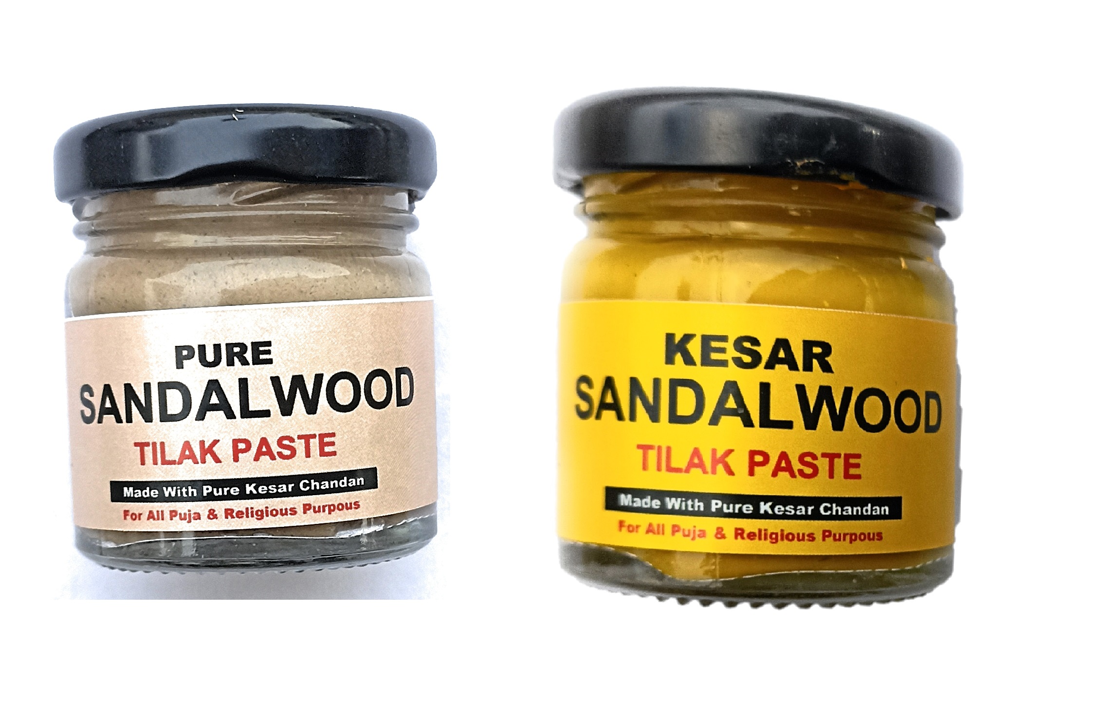 Buy Sandalwood Paste+ Kesar Sandalwood Tilak with Pure and Rare Chandan ...