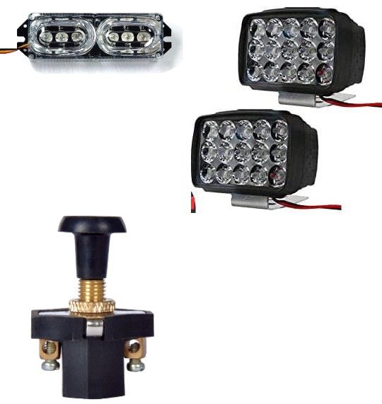 Buy Combo fog light 15 led 2pc Push Pull Switch With Led Mini Flasher ...