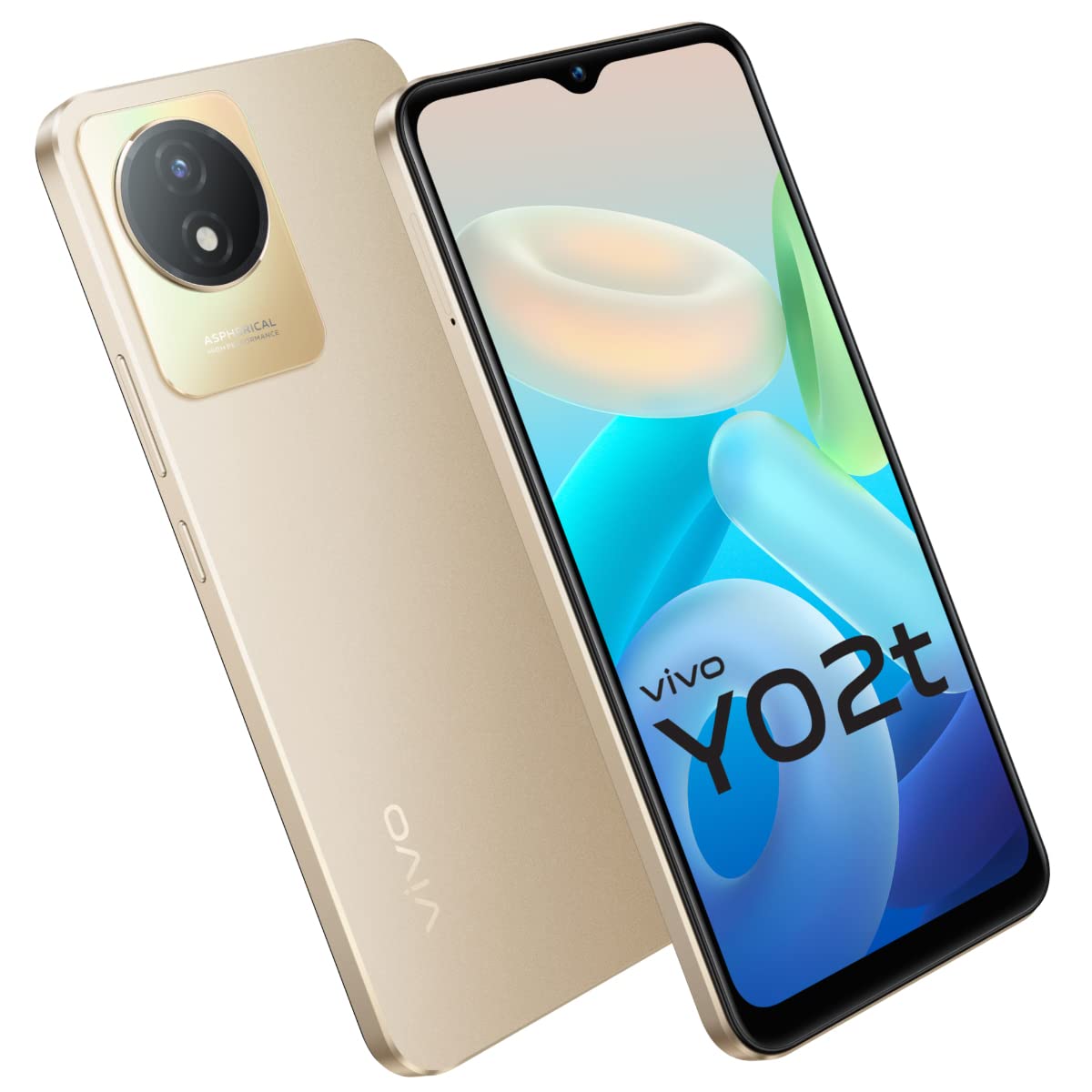 Buy Vivo Y02t (Sunset Gold, 4GB RAM, 64GB Storage) Online @ ₹15999 from ShopClues