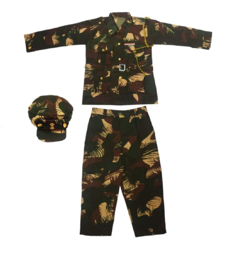 Buy Military Army Soldier Uniform Fancy Dress Cotton for Kids Online ...