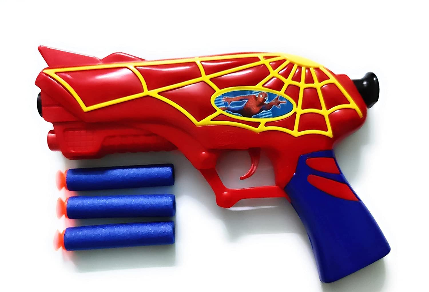 Buy Toys Cartoon Spider Soft Bullets Gun Toys for Kids Multi-Color Gun ...