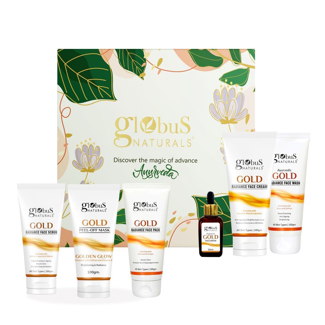 Buy Globus Naturals Golden Glimmer Gift Box set of 6 - Box includes ...