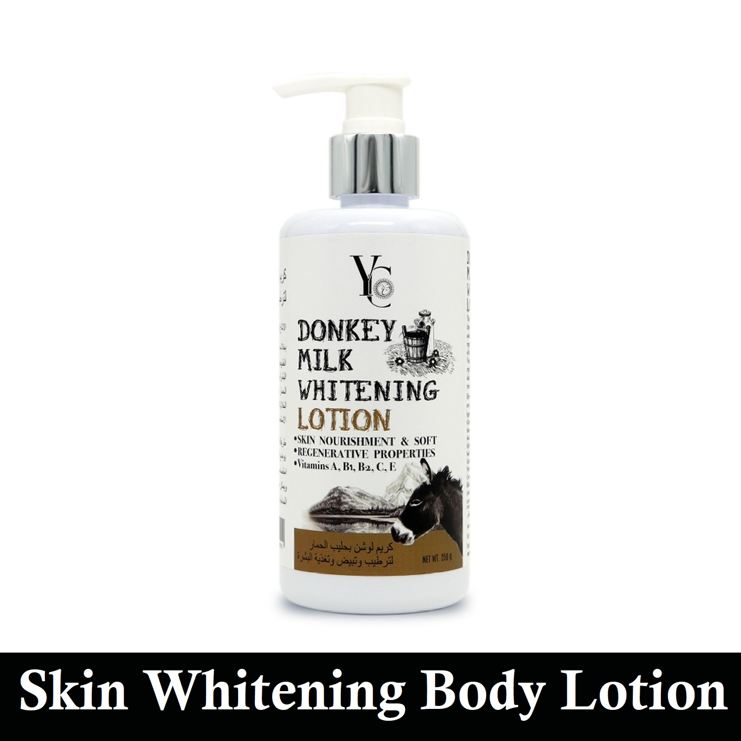 Buy YC Whitening Skin Nourishment & Soft Donkey Milk Lotion (250gm ...