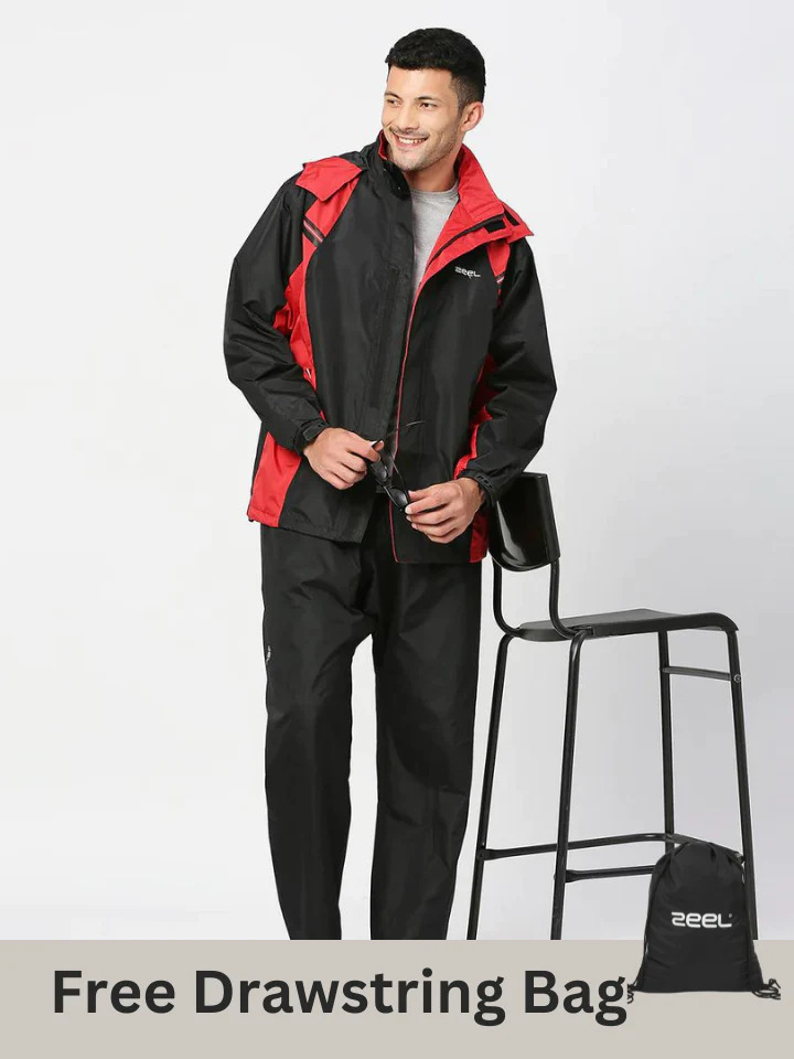 Buy Zeel Go Hike Black Red Rainwear - JS508 Online @ ₹1699 from ShopClues