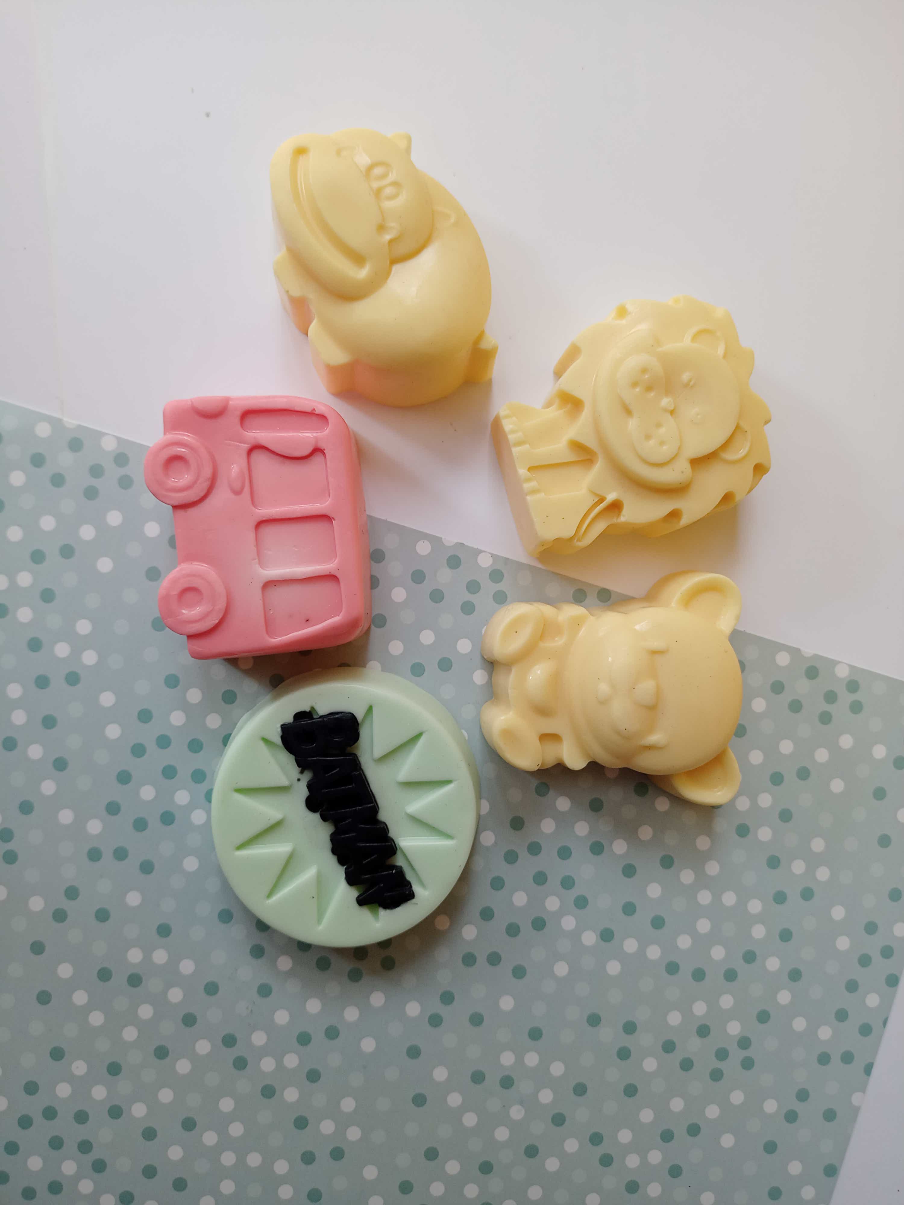 Buy Sobek naturals Kids cartoon mixed animals and cars toy shaped soaps ...