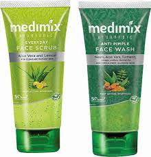 Buy MEDIMIX EVERY DAY FACE SCRUB AND ANTI PIMPLE FACE WASH PACK OF 2 (2 ...