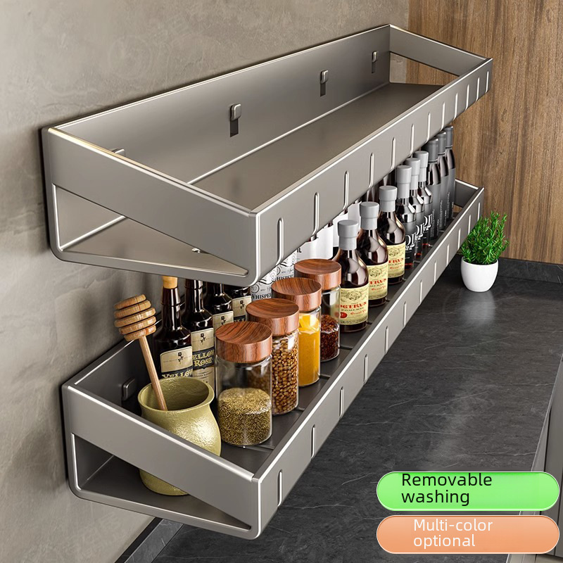 Buy Factory supply kitchen punch-free wall-mounted storage rack ...