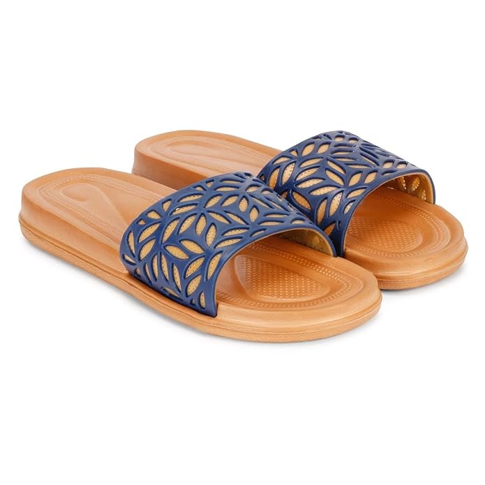 Buy EVA Brown Slippers for Women and Girls, Walking Slipper, Indoor and ...