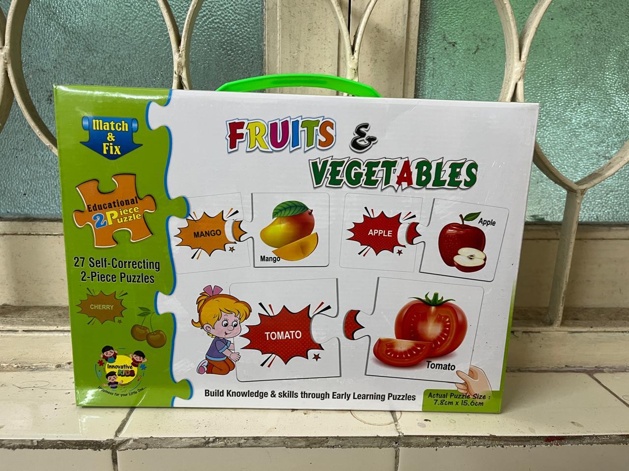 Buy Fruits Vegetables Puzzle for kids Online - Get 50% Off