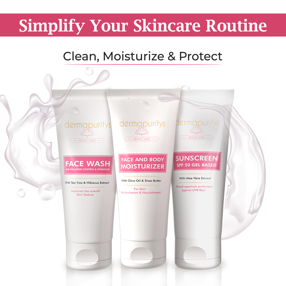Buy Derma Puritys 3-in-1 Skincare Combo - Face Wash (100 ml), SPF 50 ...