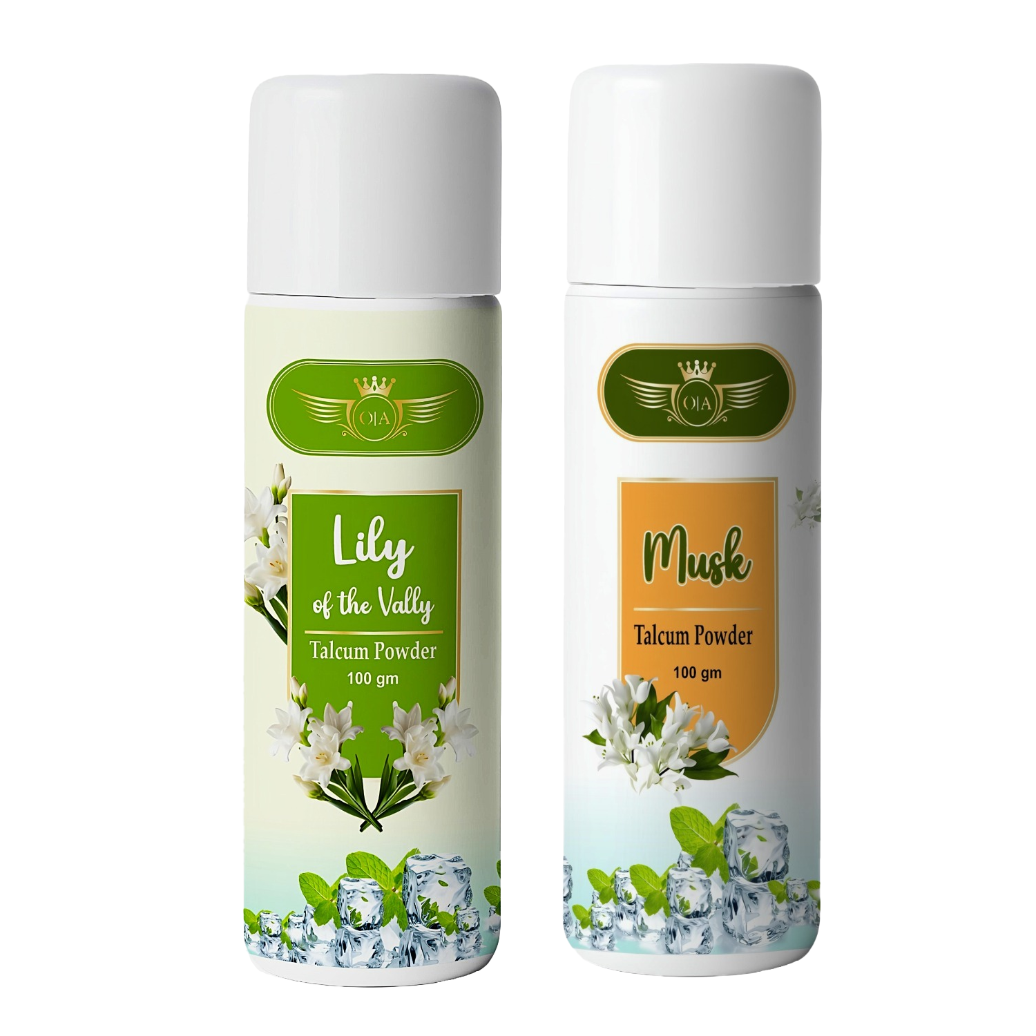 Buy (Combo of 2) Lily of the Vally and Musk Cool Talcum Powder 100g ...