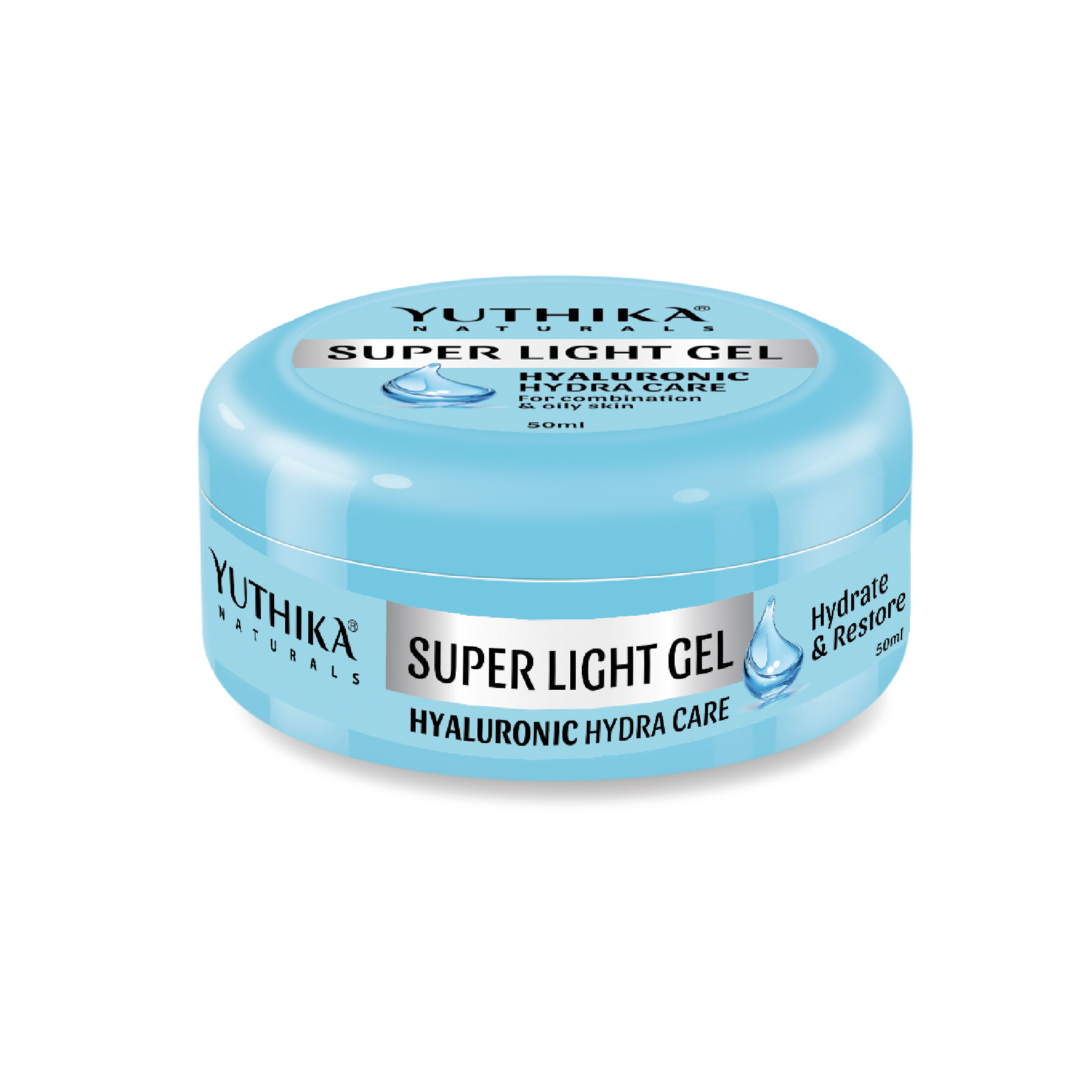 Buy Yuthika Super Light Gel Face Moisturizer With Hyaluronic Hydra Care ...