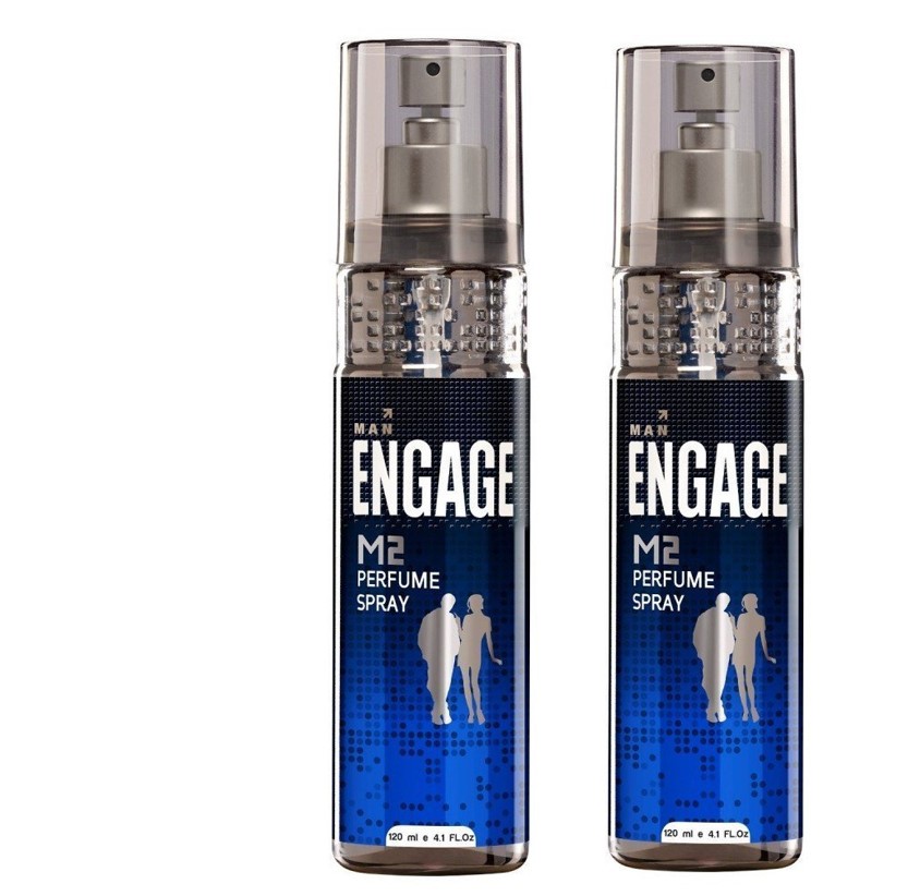 Buy Engage Perfume Spray For Men - M2 (120ml) (Set of 2) Online @ ₹489 ...