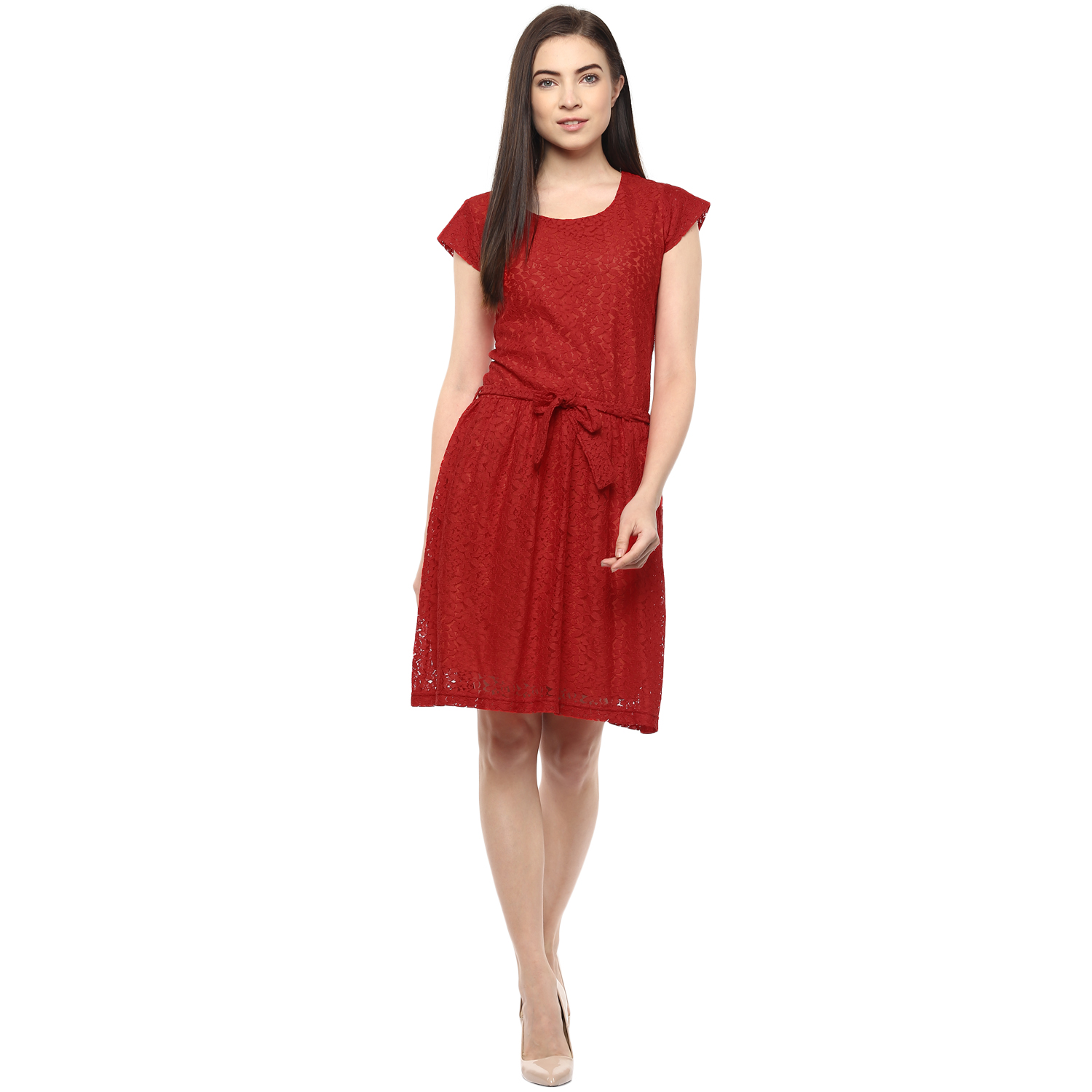 Buy Red Net Frock Dress - Party wear Women Dress Online @ ₹1339 from ...