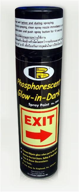 Phosphorescent Glow In Dark Spray Paint