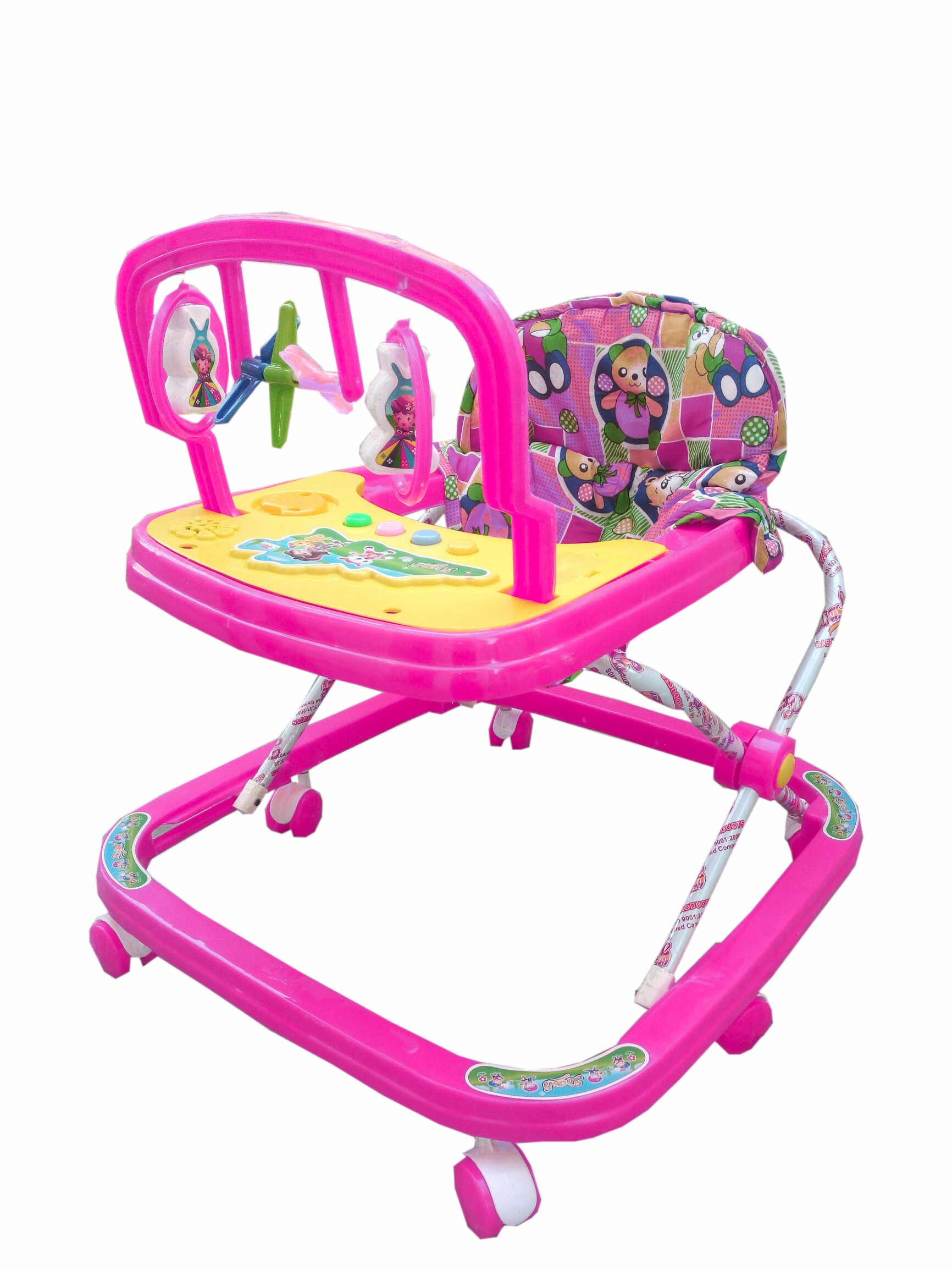 Buy suraj baby adjustable musical walker with pink color for your kids ...
