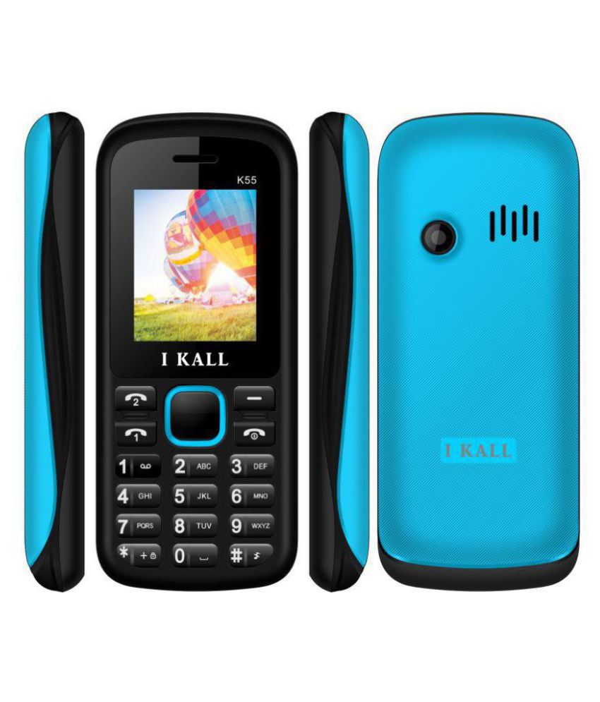Buy Ikall K55 Black - Blue 1.8 inches (4.57 cm) Dual Sim Feature Phone Online @ ₹599 from ShopClues