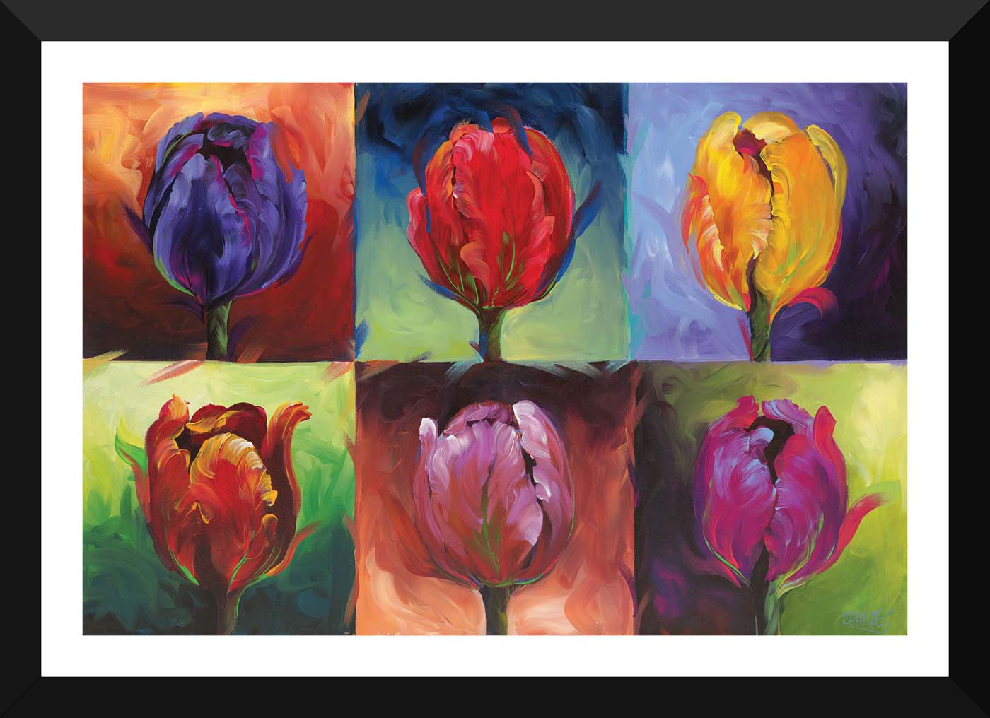 Buy Tallenge - Floral Art - Tulip Time - Poster - Large Size Ready To ...