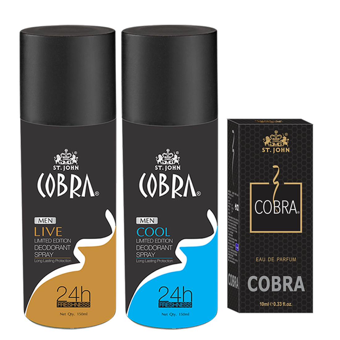 Buy Cobra Deo Live Cool + Cobra Perfume 15ml Online @ ₹359 from ShopClues