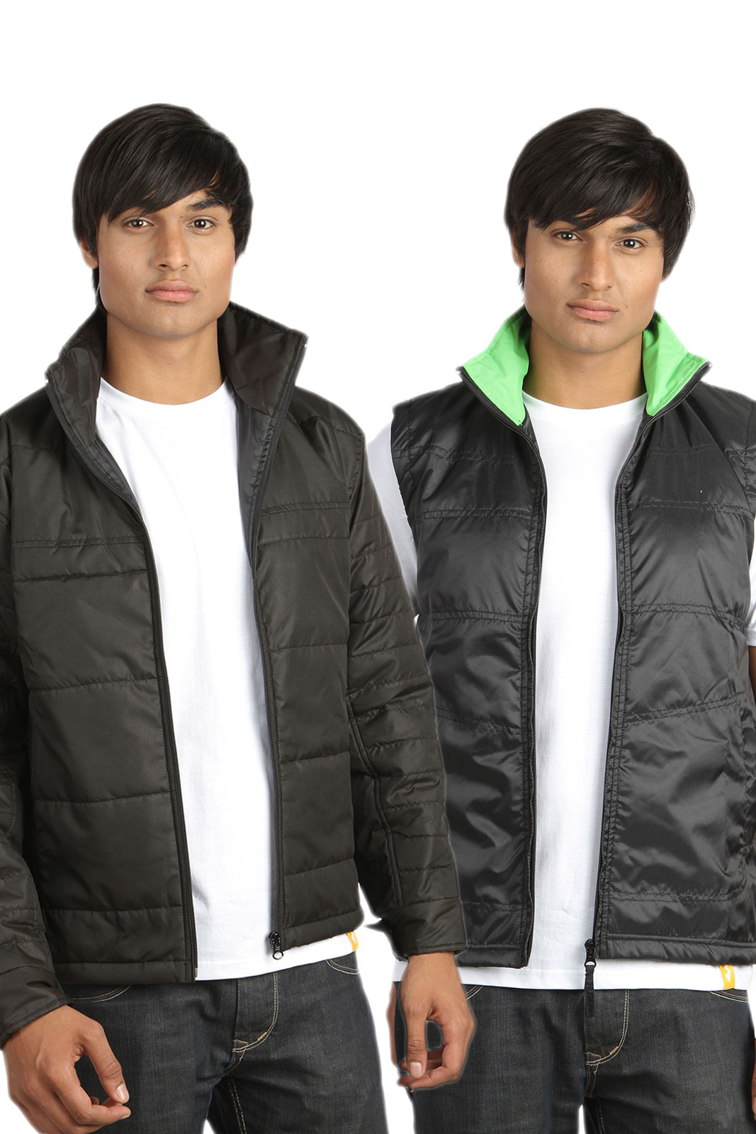 Online Campus Sutra Men's full sleeve and half sleeve jacket Pack of 2 ...