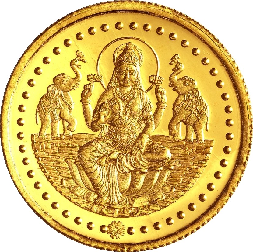 Shop 10 Gm 24K 995 Purity Bis Hallmarked Lakshmi Gold Coin By Golden ...