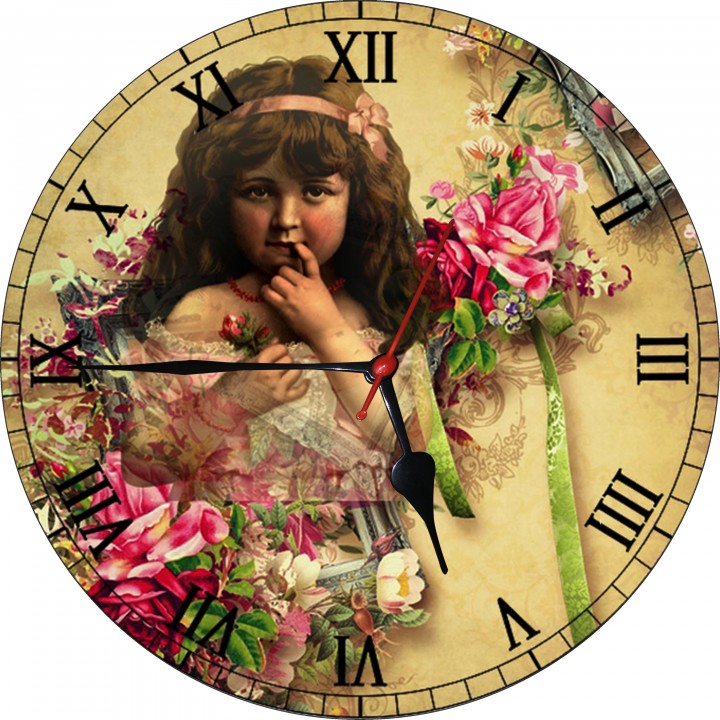 Buy 3D LITTLE GIRL WALL CLOCK Online @ ₹255 from ShopClues