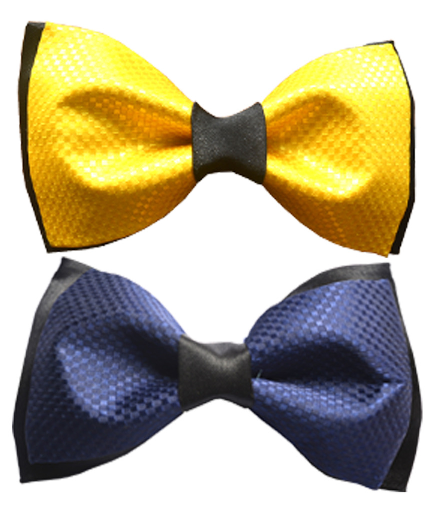 Buy Wholesome Deal multi coloured neck bow tie (Pack of two) Online ...