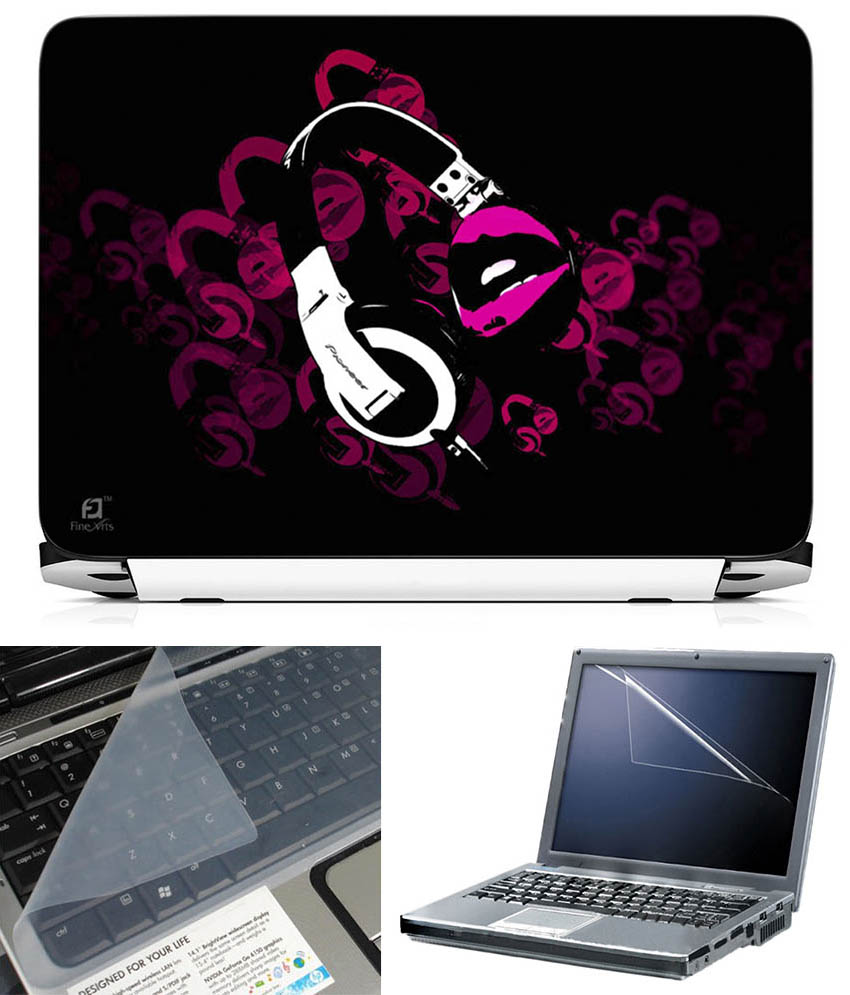 Finearts 3 In 1 Laptop Skin With Screen Protector And Key Guard ...