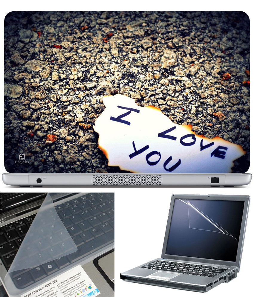 Finearts Laptop Skin 15.6 Inch With Key Guard & Screen Protector - I ...