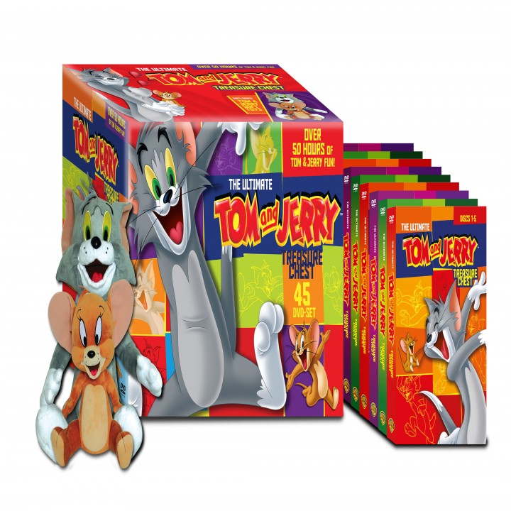 Buy The Ultimate Tom Jerry Treasure Chest - 45 DVD Set Online @ ₹9999 ...