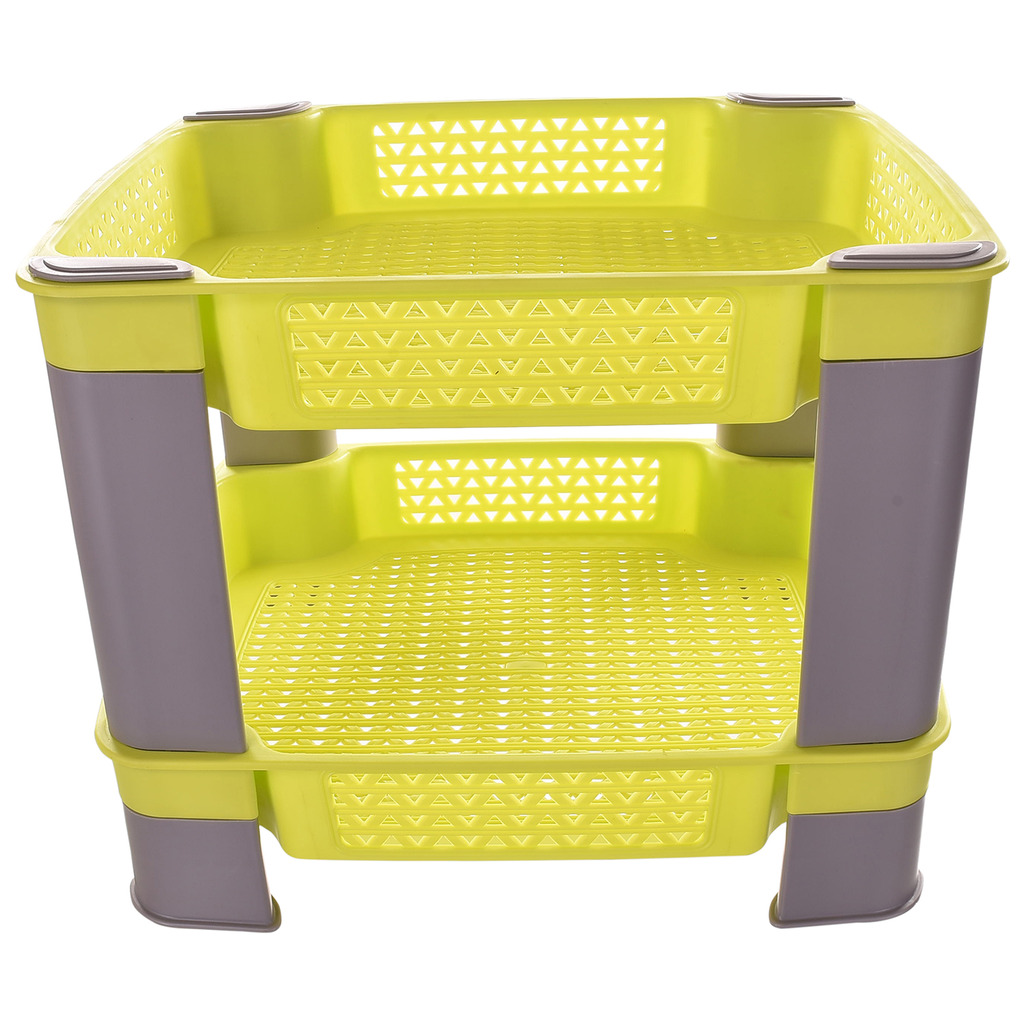 Buy TRUENOW Ventures Pvt. Ltd.Yellow Plastic Multipurpose 2-Tier ...