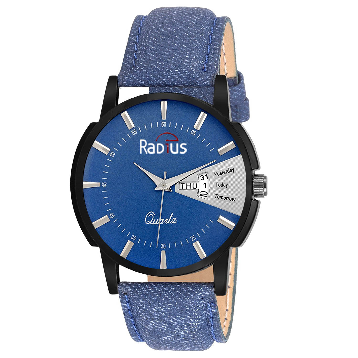 Buy Radius Quartz Analog Blue Round Dial Men's Watch R-1 Online @ ₹230 ...