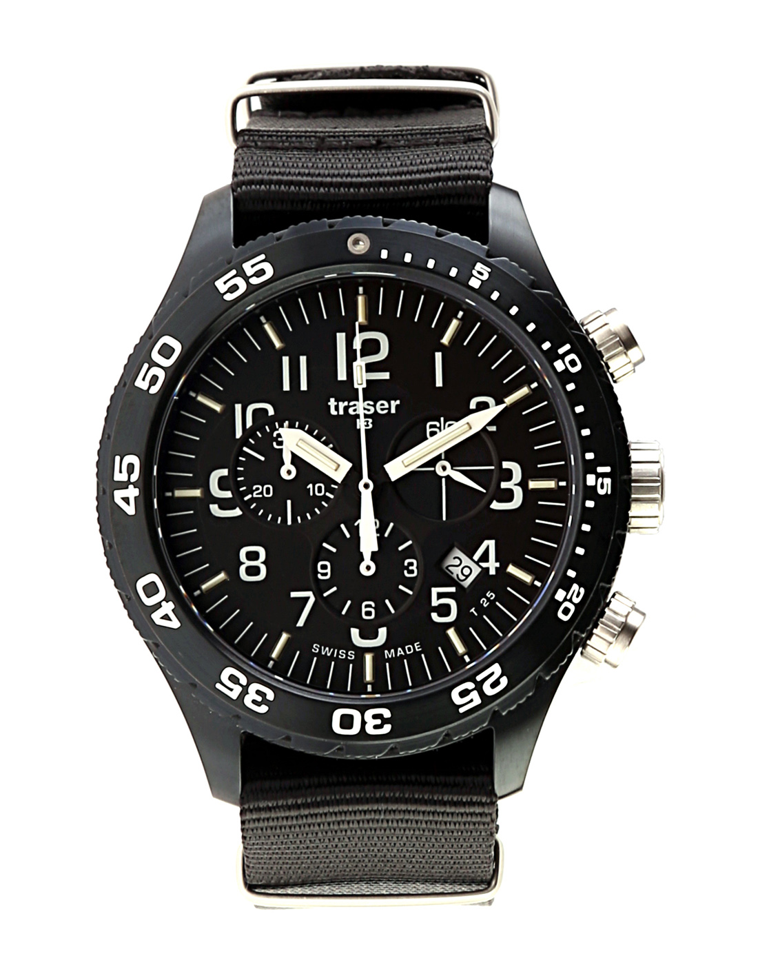 Buy Traser H3 Army Men's Officer's Chronograph Watch with Nato Strap ...