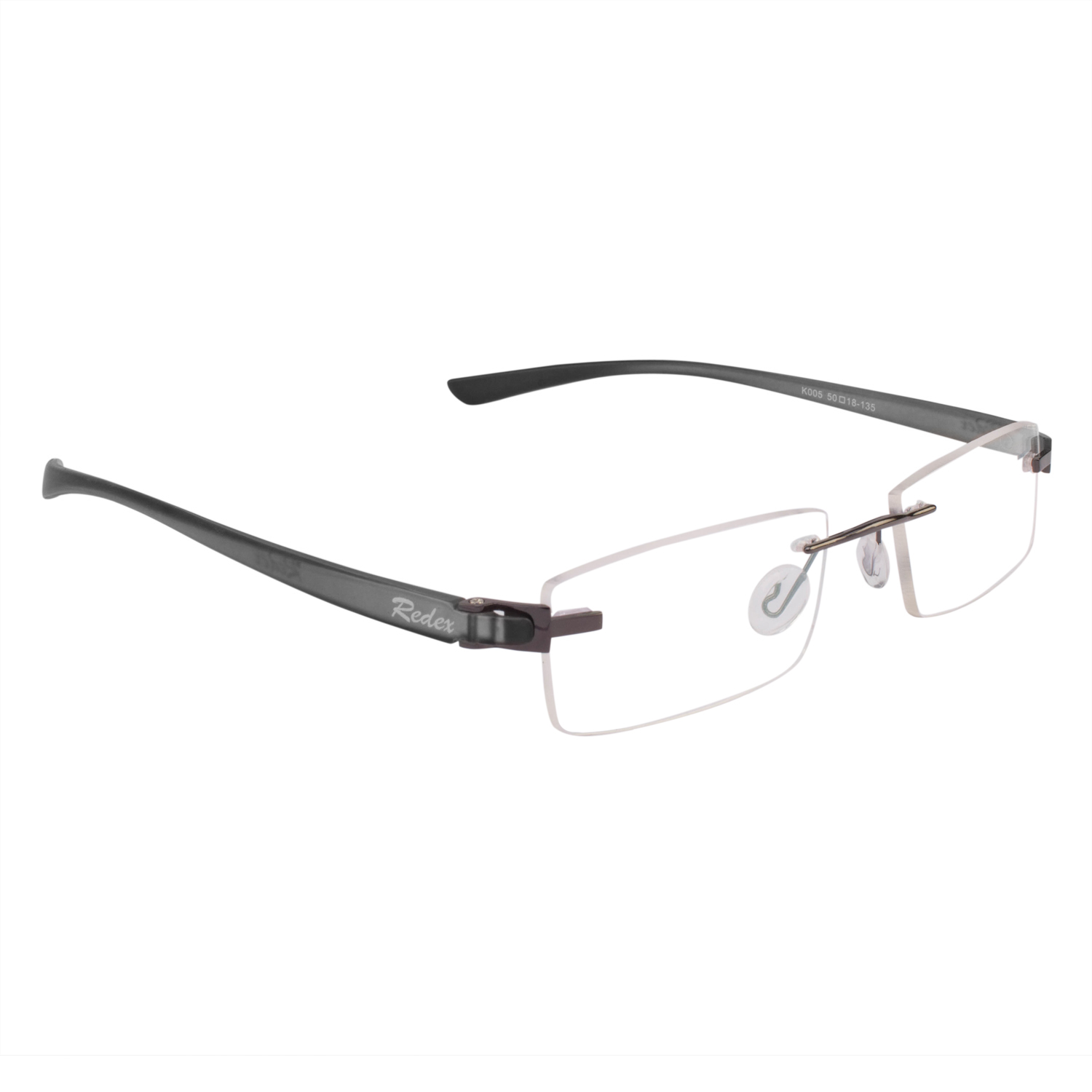 Buy Redex Grey Rectangle Spectacle Frame 554 Online @ ₹375 from ShopClues