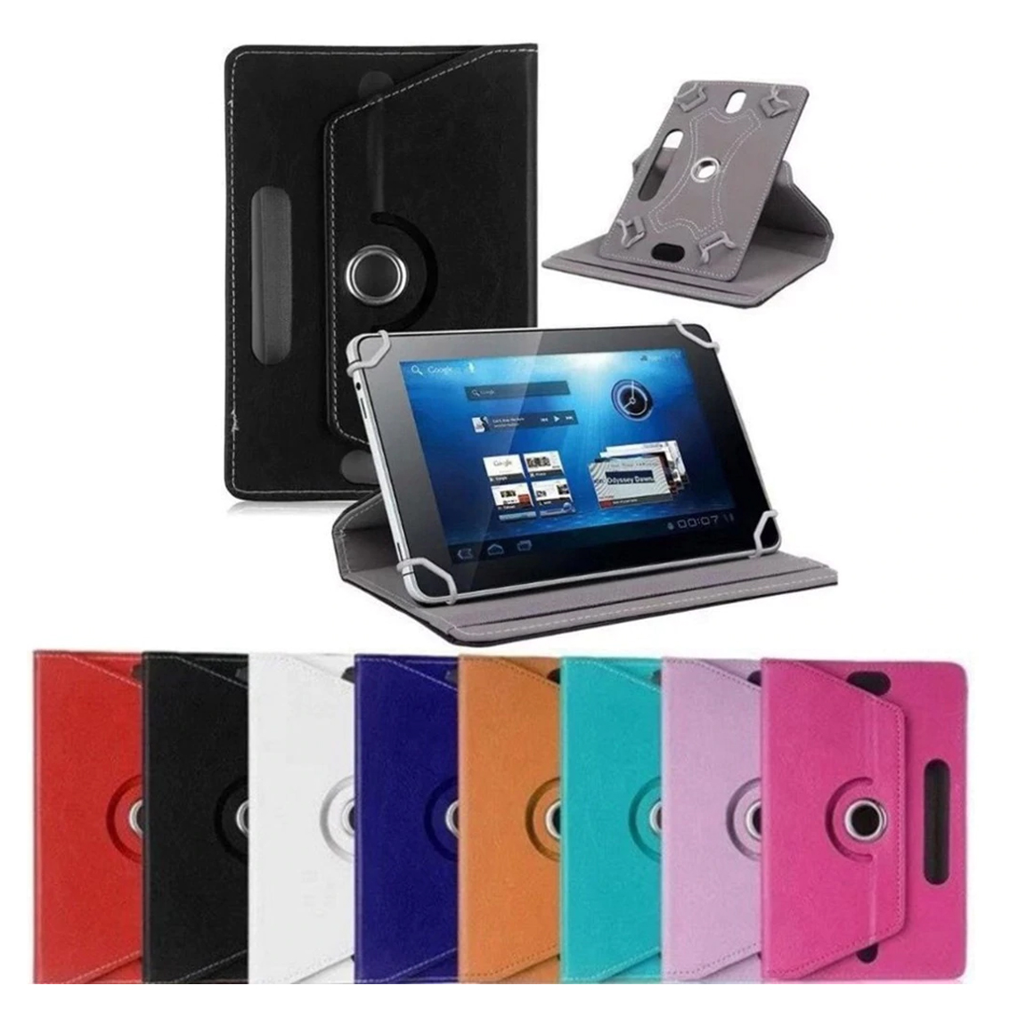 Buy Universal 360 Degree Rotation Smart Cover Carry Case for 7 inch ...