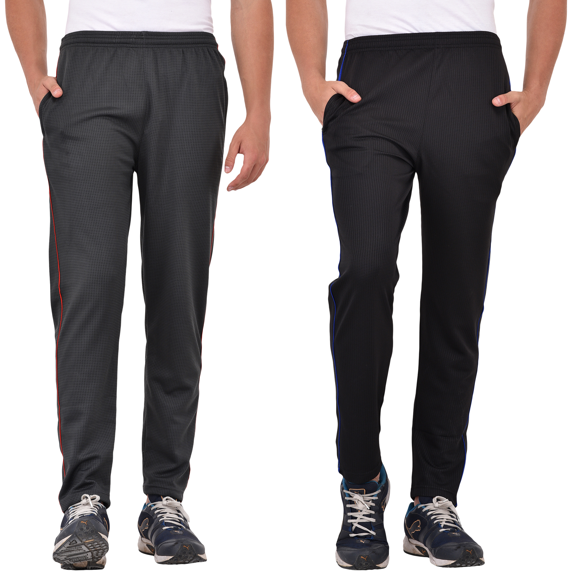 Buy Pack of 2 Mid-Rise Track Pants (Combo) Online @ ₹679 from ShopClues