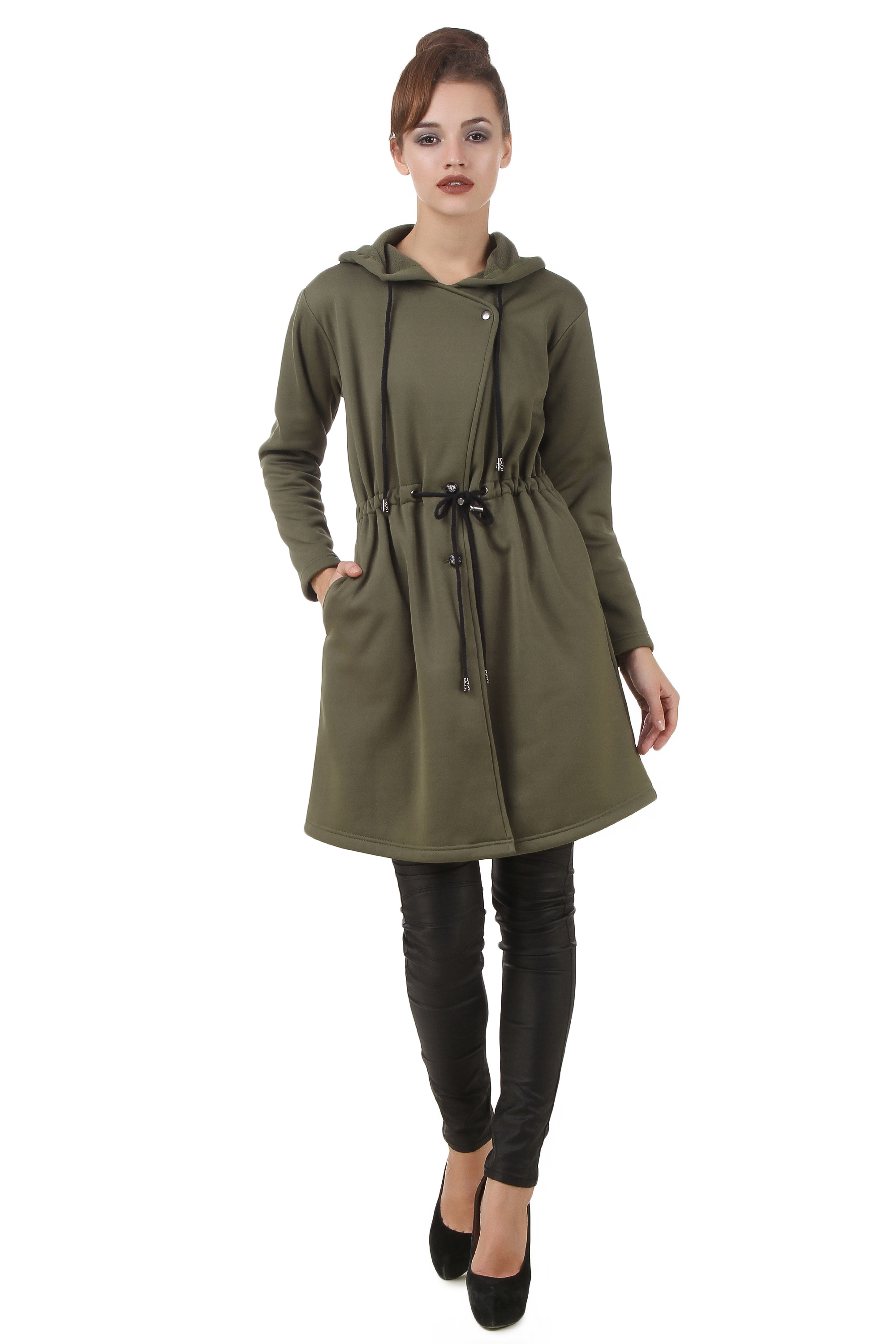 Buy Texco Olive,Green Self Design Over coat Online @ ₹1439 from ShopClues