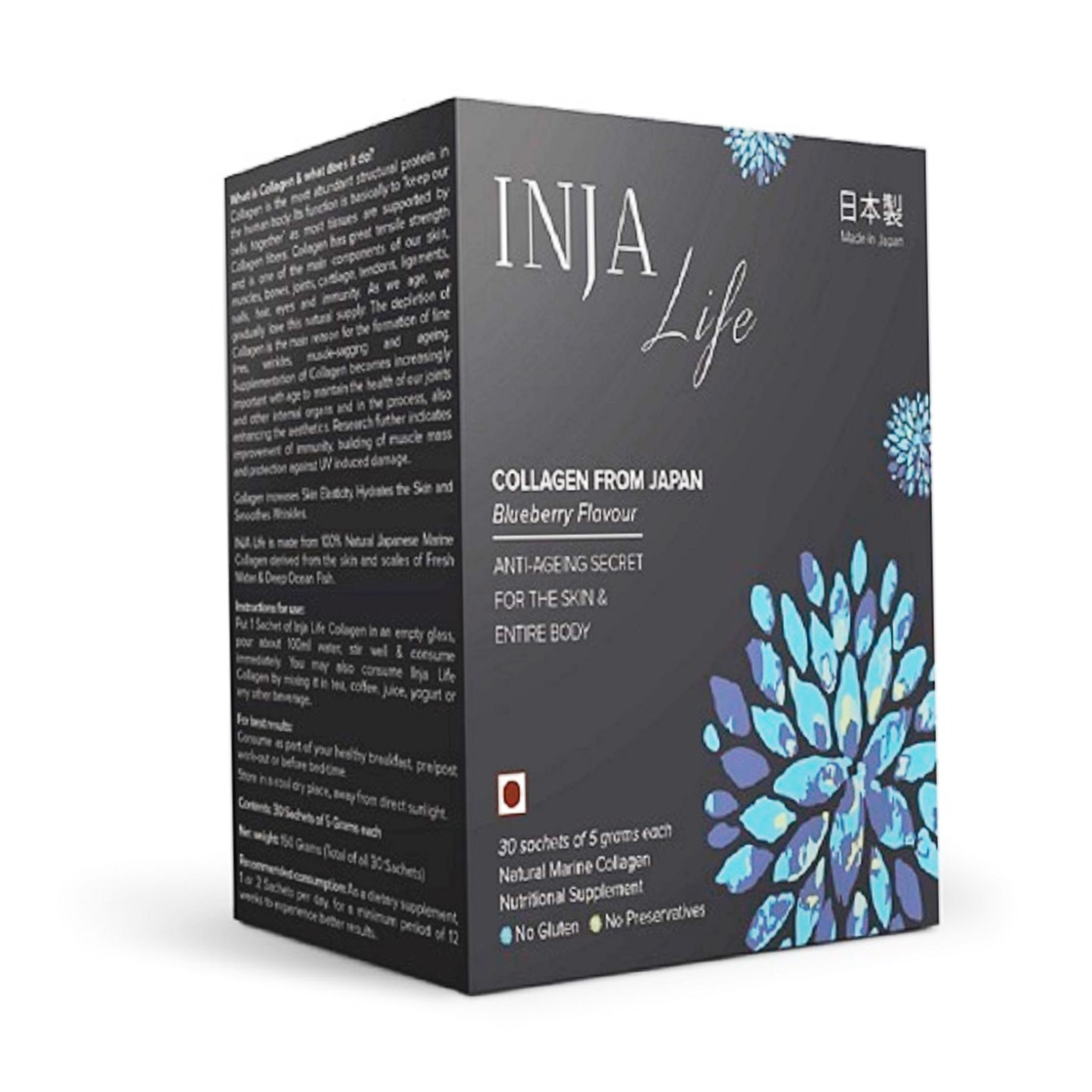 Buy INJA Life Collagen from Japan Blueberry Flavour - by Inja Wellness ...