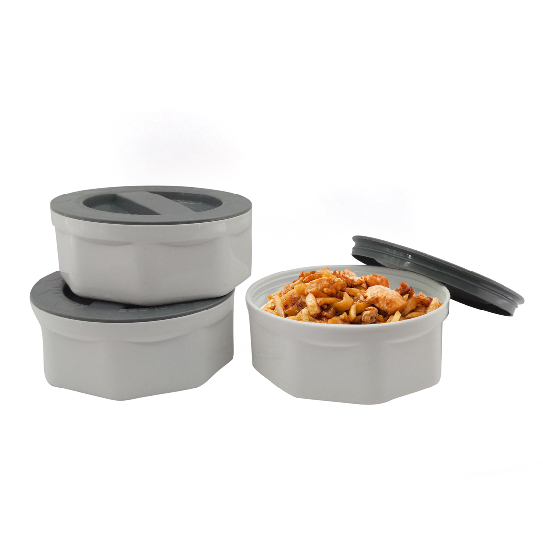 Buy Mega Lunch box Blue 3 Container Online @ ₹444 from ShopClues