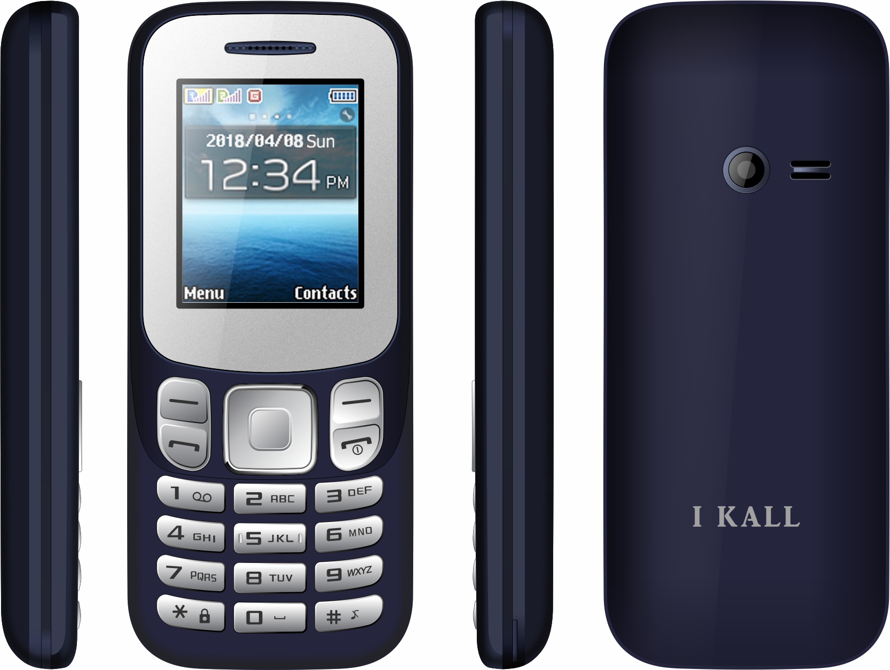 Buy IKall K16 New Blue (Dual Sim, 1.8 Inch Display, BIS Certified, Made In India) Mobile with ...