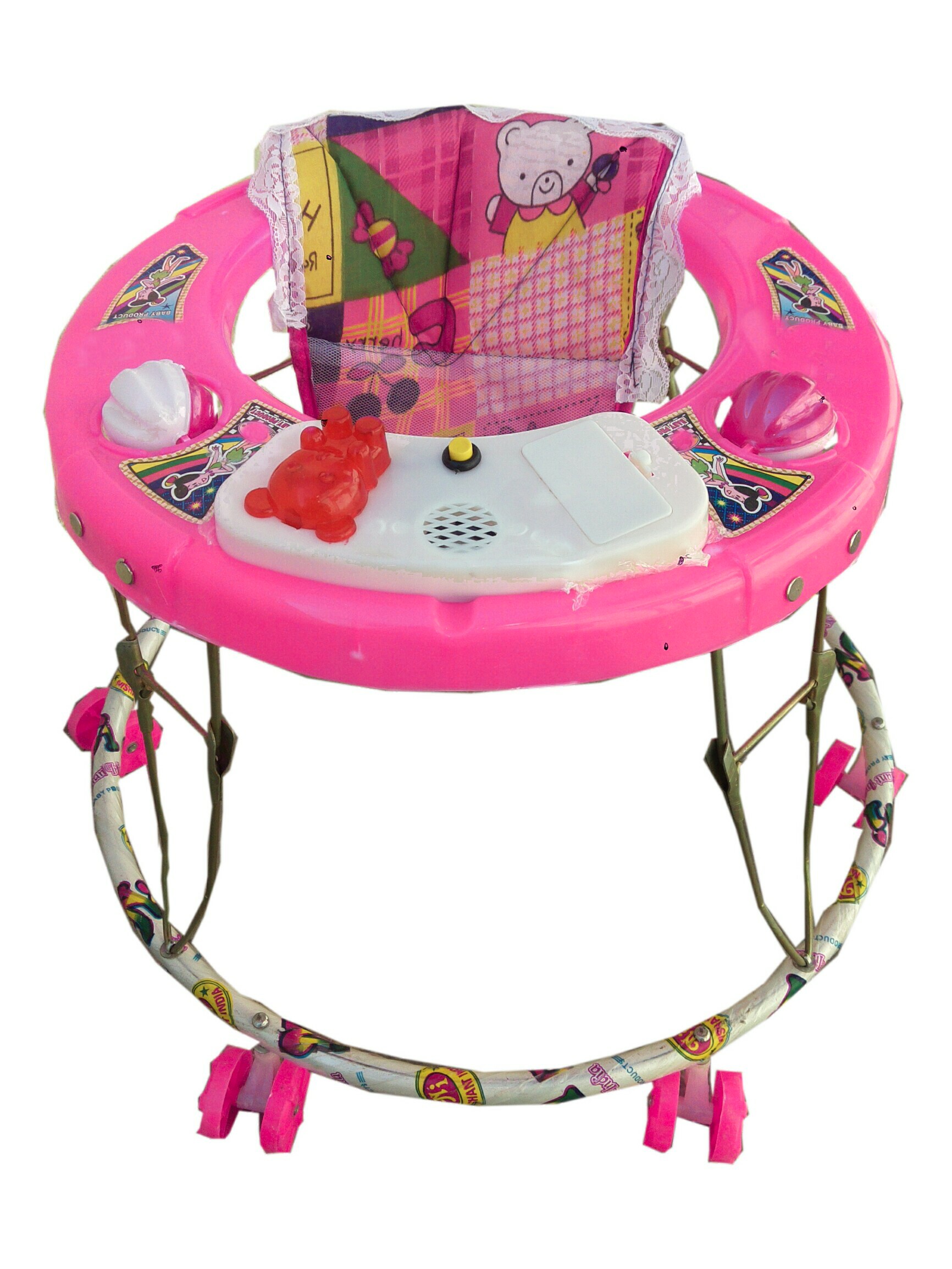 Buy Oh Baby Baby Pink Color Musical Walker For Your Kids SE-W-41 Online ...