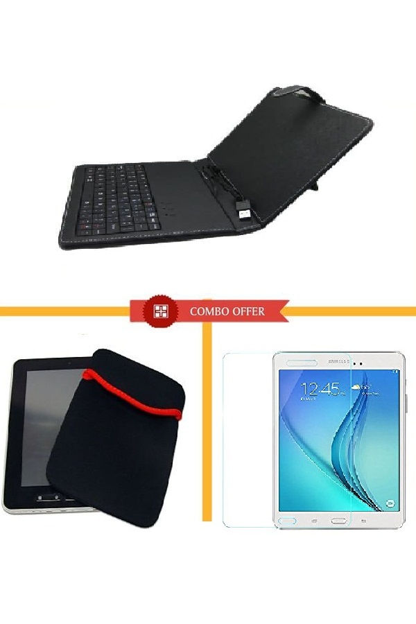 Buy Combo 20.32 cm (8 Inch) Tablet Keyboard Free 10 Inch Laptop Pouch ...