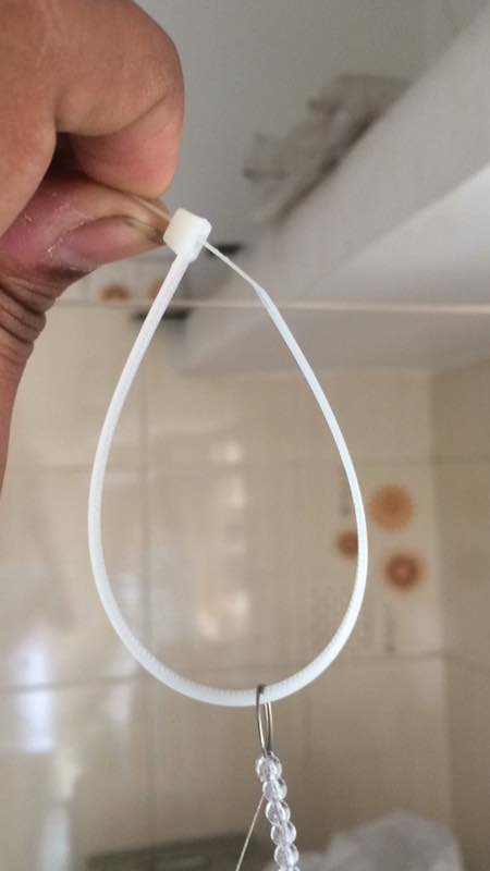Buy Discount4product 10 Strings Bead String Curtain Red (Plastic Bead ...