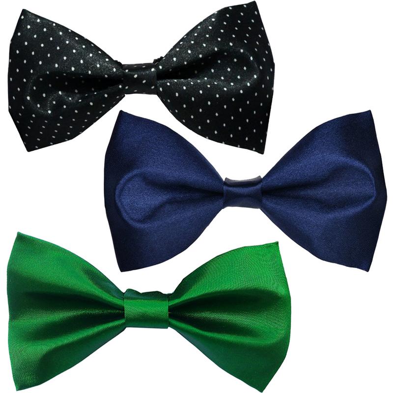 Buy Sunshopping men's multi coloured neck bow tie (Pack of three ...
