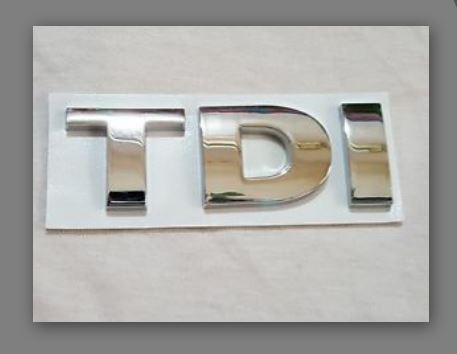 Buy TDI Chrome Rear Emblem MONOGRAM Badge For Audi VW Passat Jetta ...